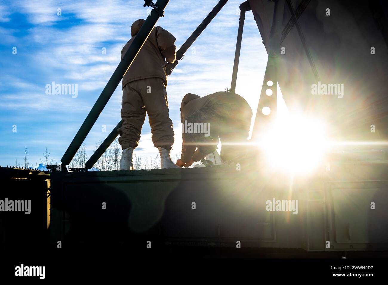 U.S. Marine Corps Lance Cpl. Mathew Colley (left) and Cpl. Toby ...