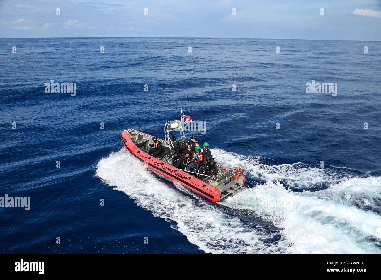 A U.S. Coast Guard Harriet Lane (WMEC 903) 26-foot over-the-horizon ...