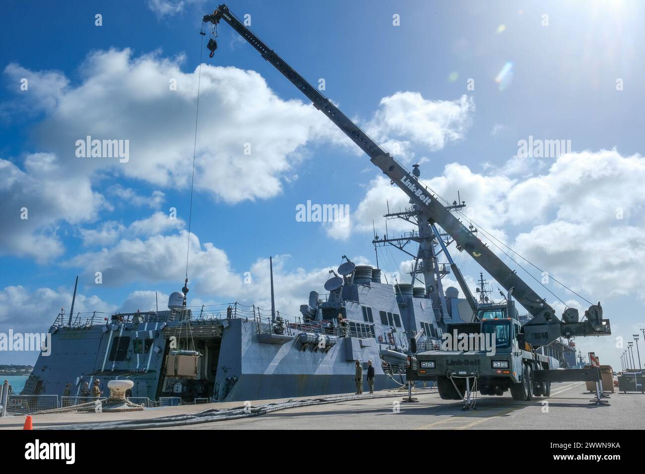 U.S. Navy Seabees assigned to Naval Mobile Construction Battalion (NMCB ...