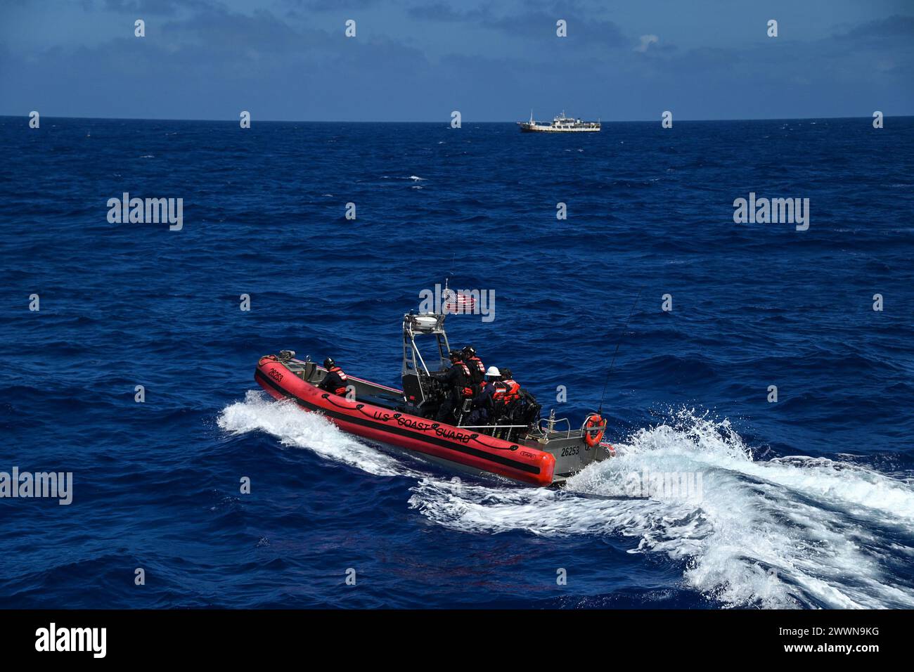 A U.S. Coast Guard Cutter Harriet Lane (WMEC 903) 26-foot over-the ...