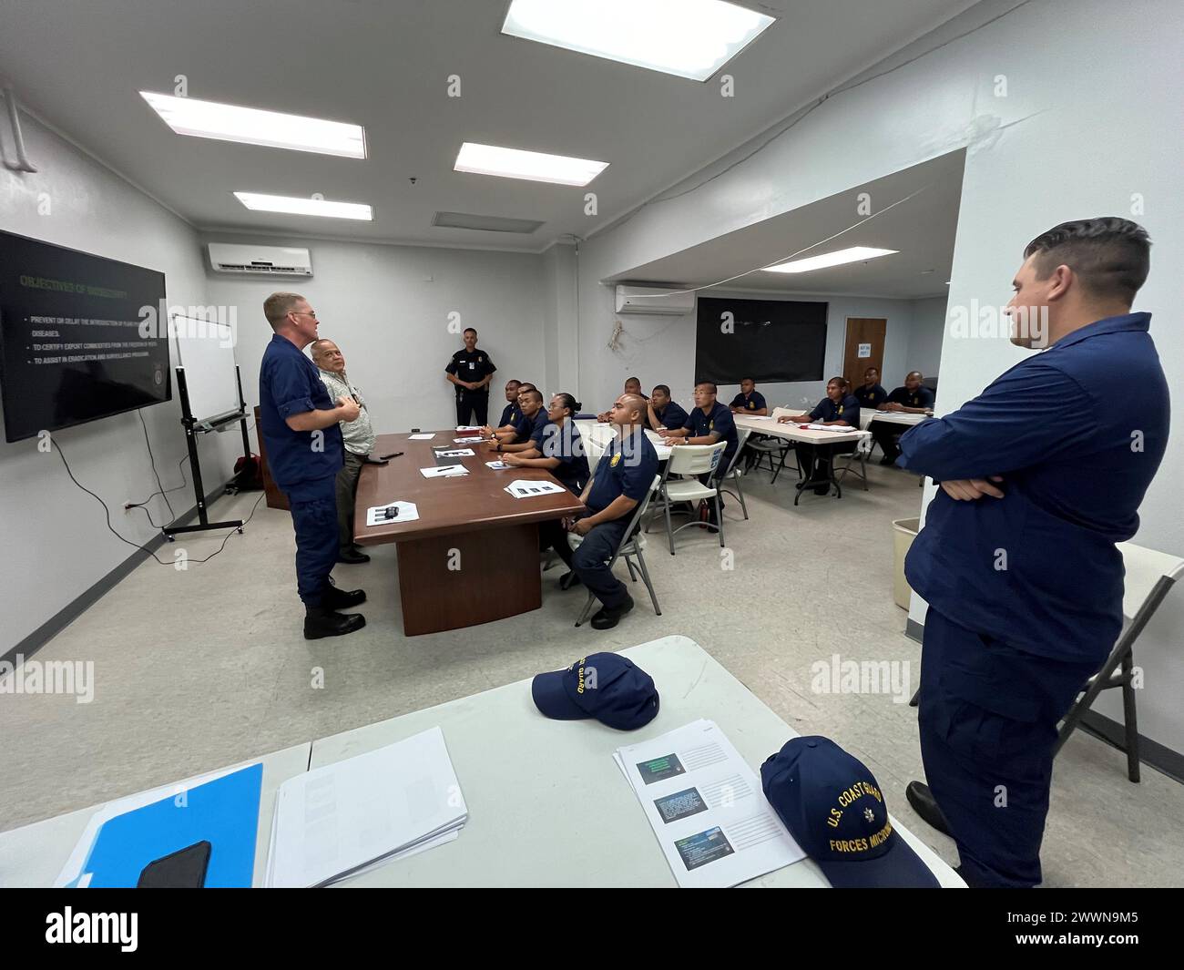 Capt. Nick Simmons, commander of U.S. Coast Guard Forces Micronesia and ...