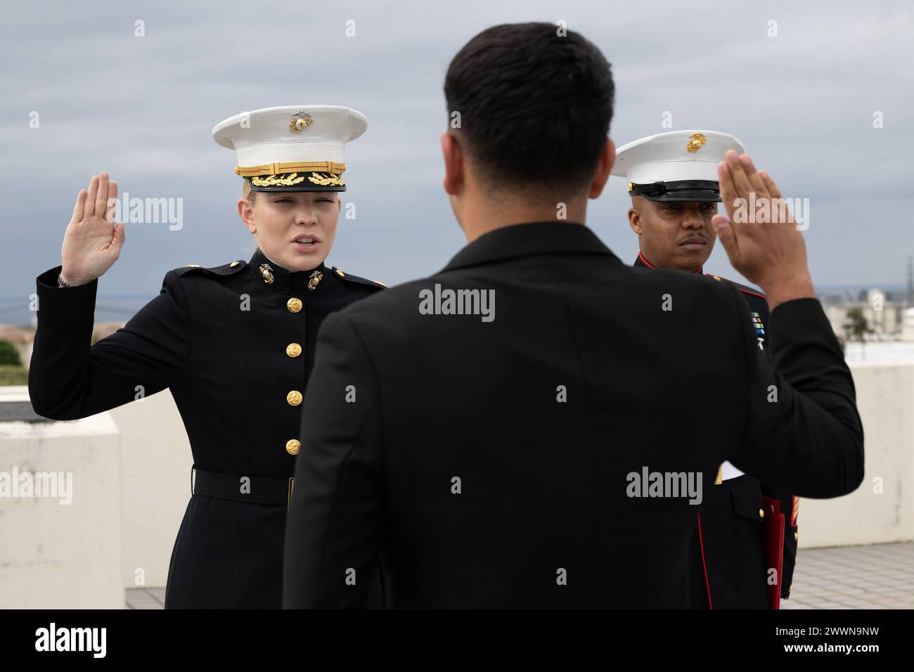 U.S. Marine Corps Maj. Shannon Gross, commanding officer of Recruiting Station San Diego ...
