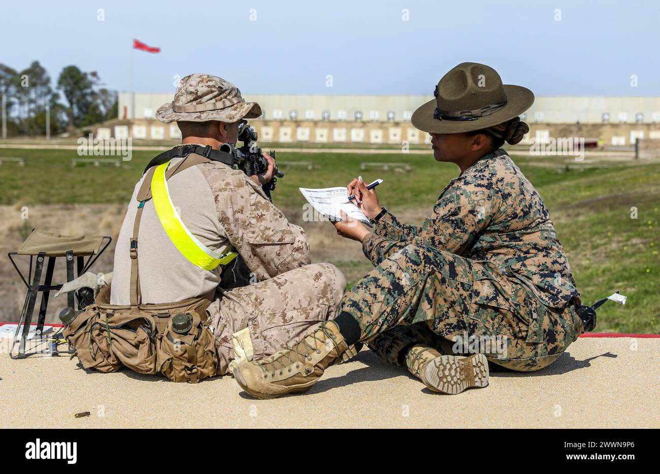 Recruits with Kilo Company, 3rd Recruit Training Battalion, conduct ...