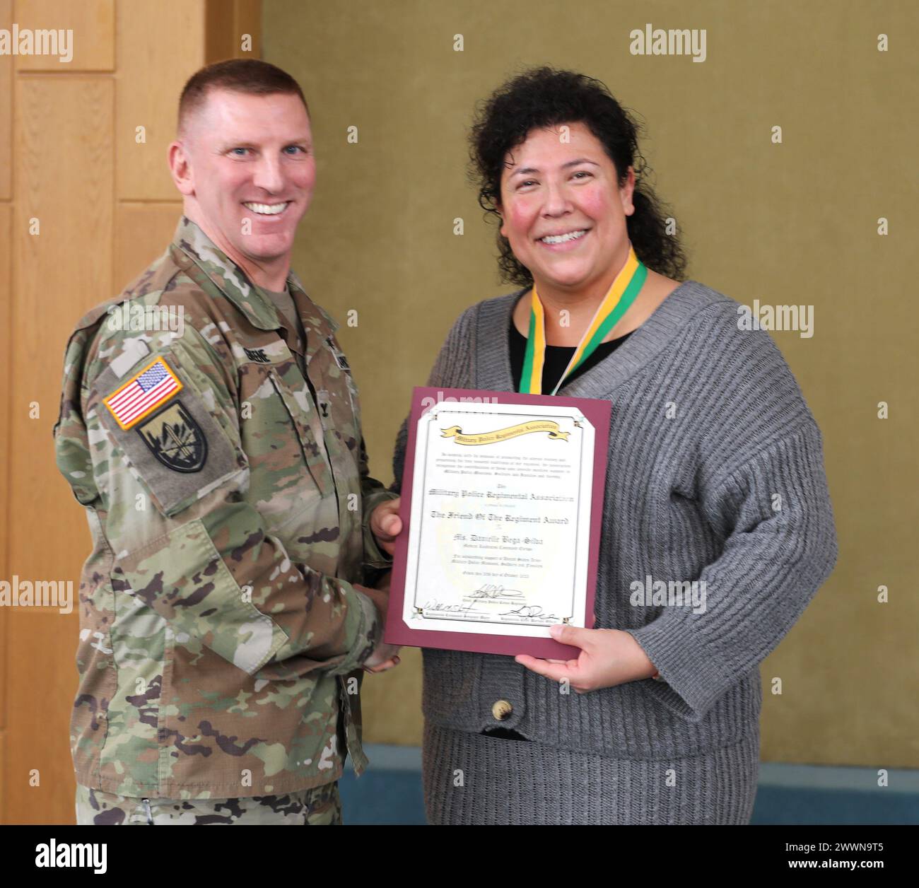 The Military Police Regimental Association honored Danielle Bega-Silva ...