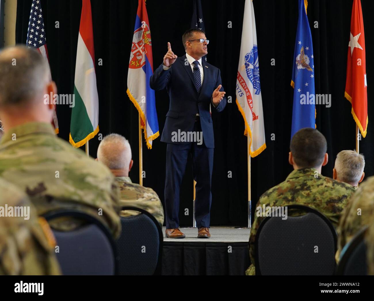 Ohio Department of Public Safety Director Andy Wilson speaks to senior ...