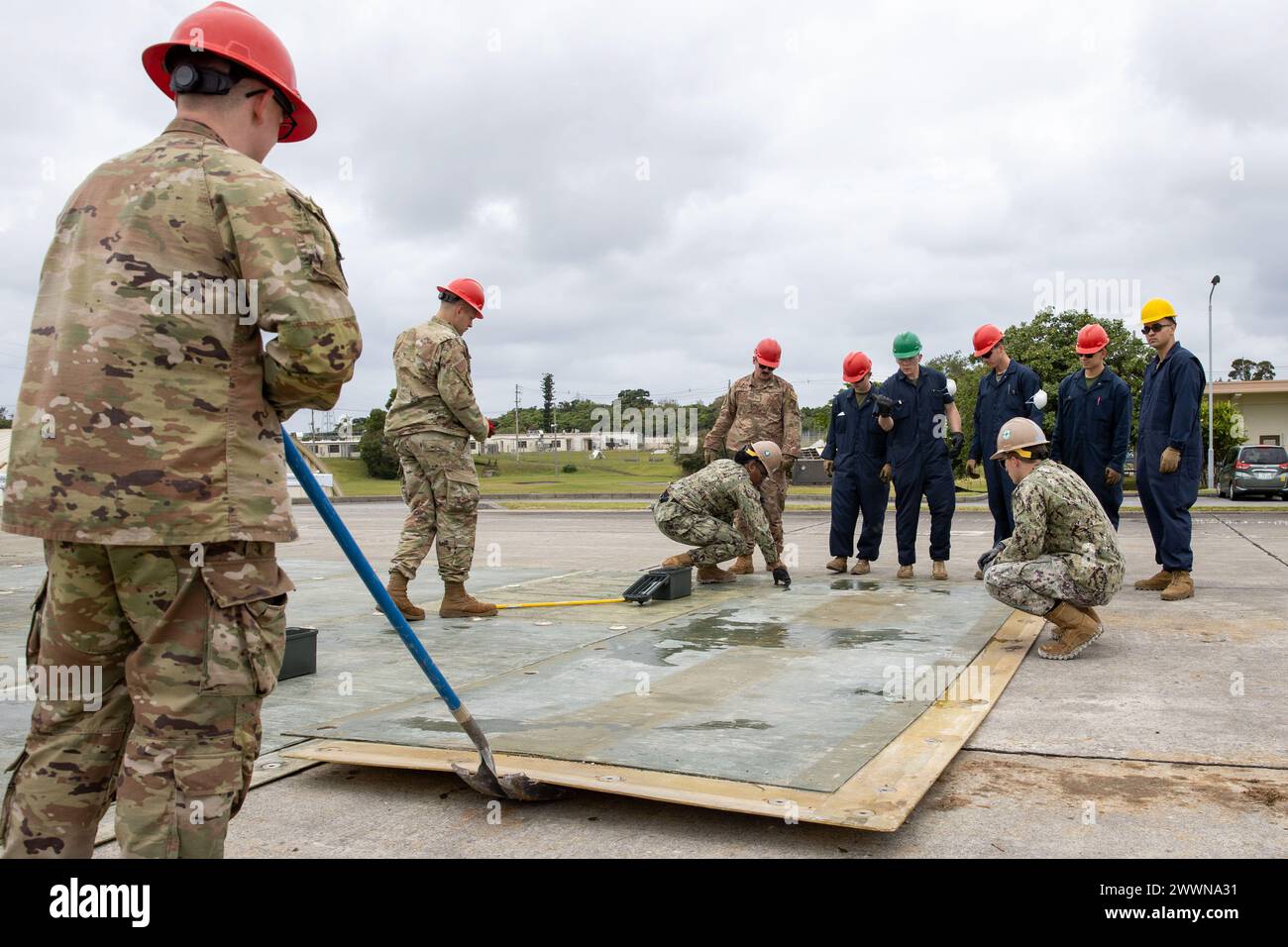 OKINAWA, Japan (Feb. 05, 2024) Seabees, assigned to Naval Mobile ...