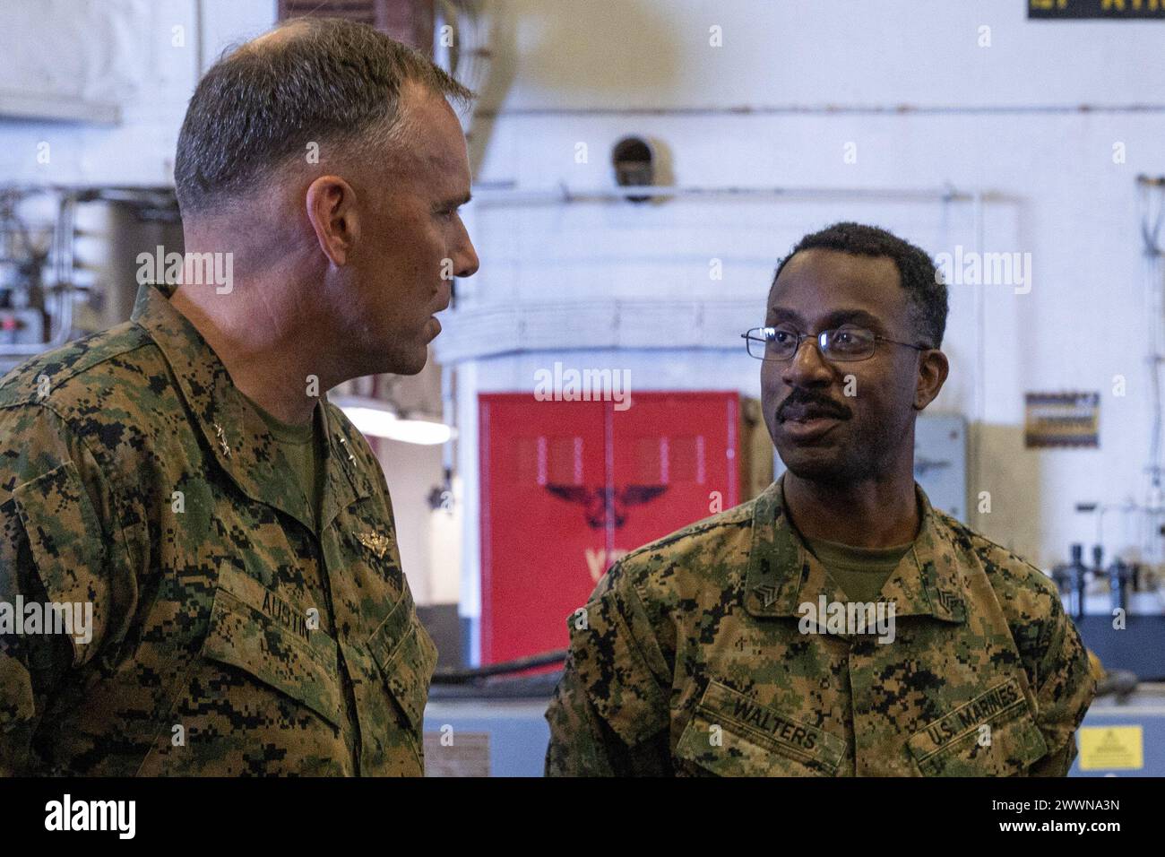 U.S. Marine Corps Maj. Gen. Eric Austin, the commanding general of 1st ...