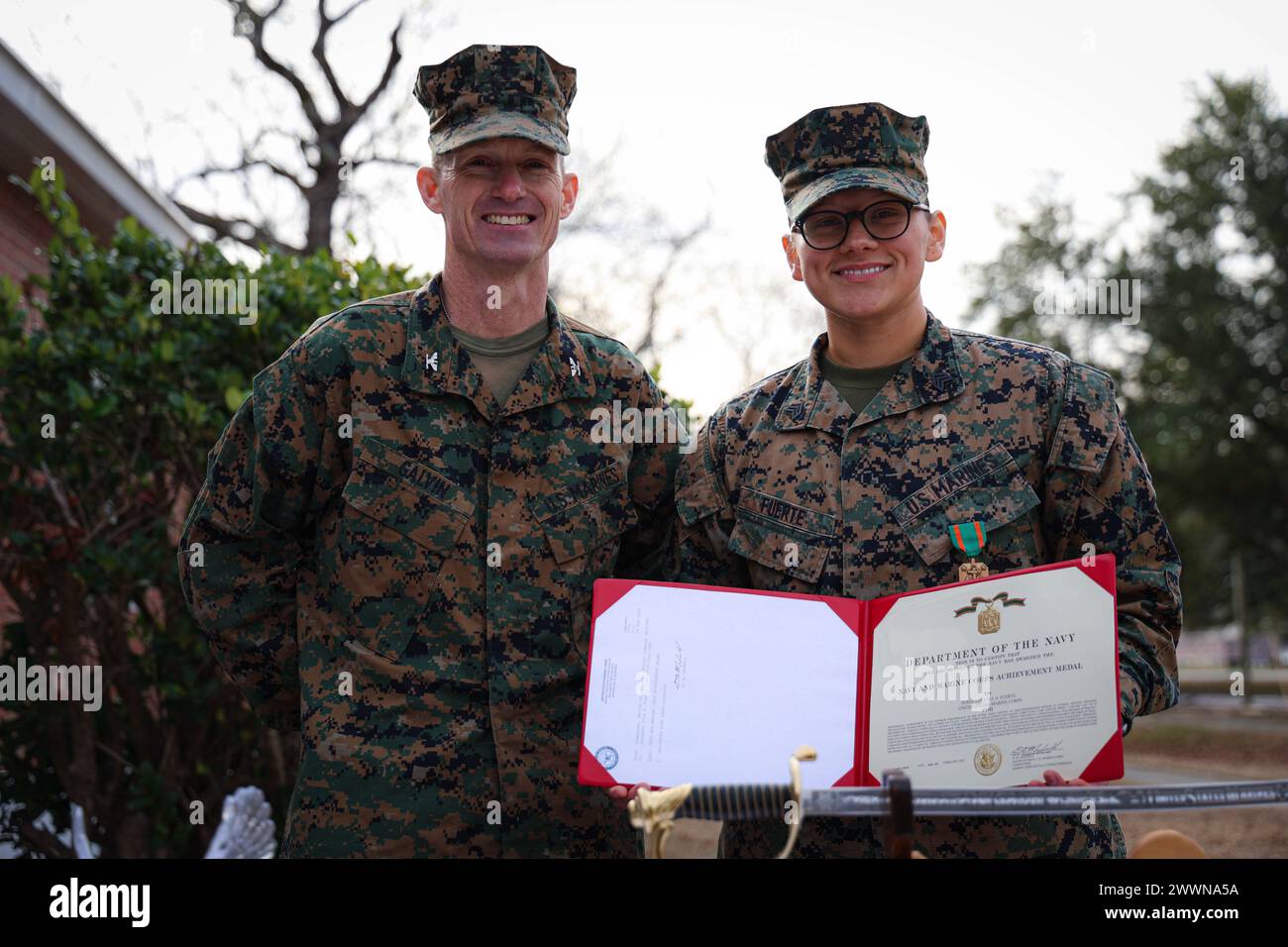 U.S. Marine Corps Col. Joseph E. Galvin, commanding officer, Headquarters and Support Battalion ...