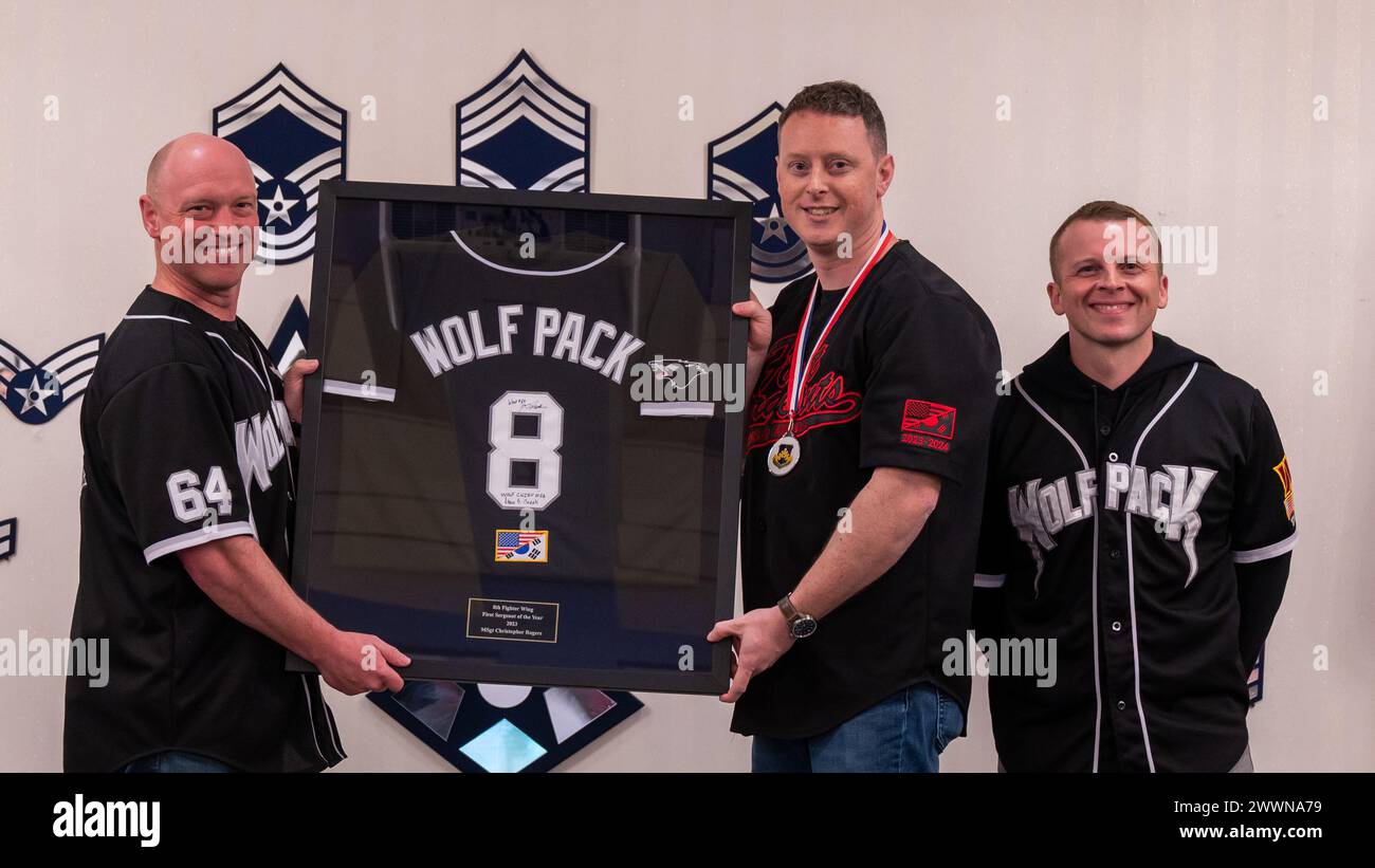 Col. Matthew Gaetke, left, 8th Fighter Wing commander, and Chief Master ...