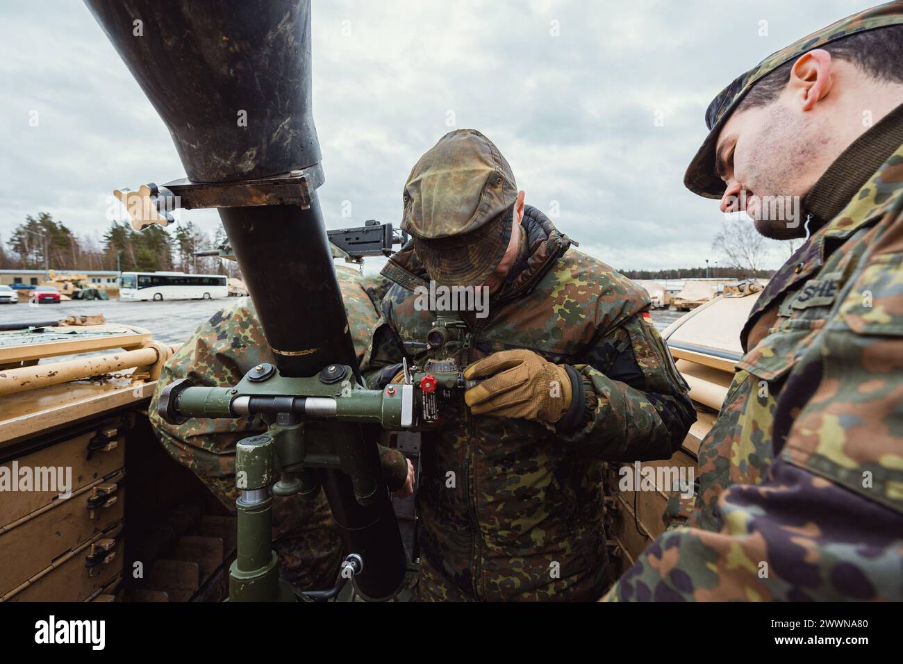 German soldiers assigned to Unteroffizierschule des Heeres toured the ...