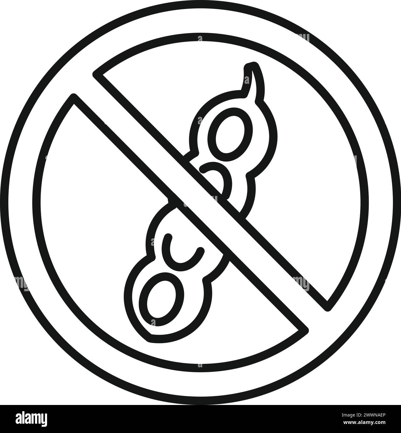 Intolerance of beans icon outline vector. Free non gmo. Allergen human ...