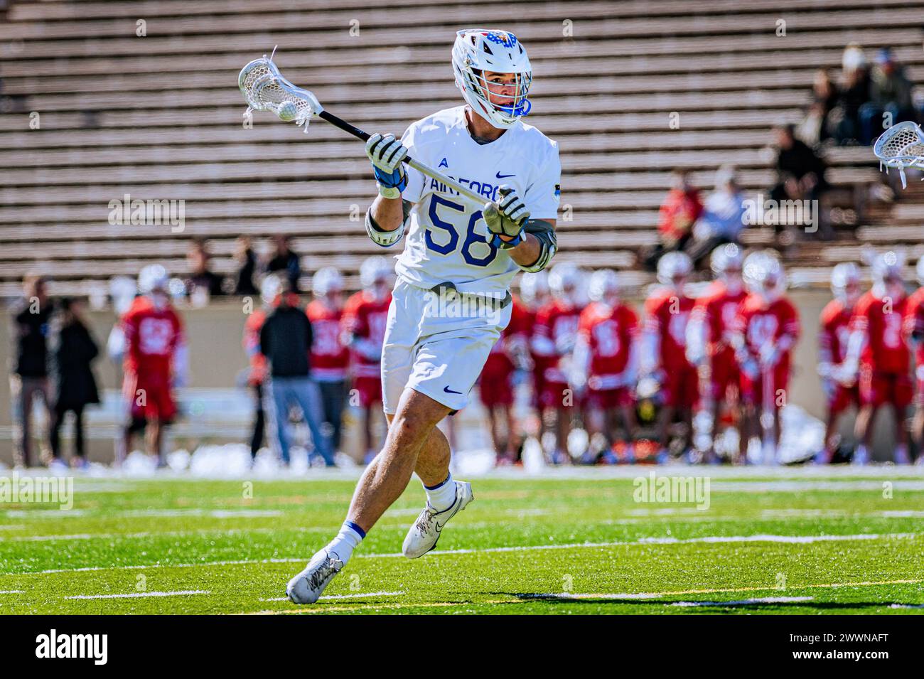 U.S. Air Force Academy -- Air Force's Nick Walter looks for an opening ...
