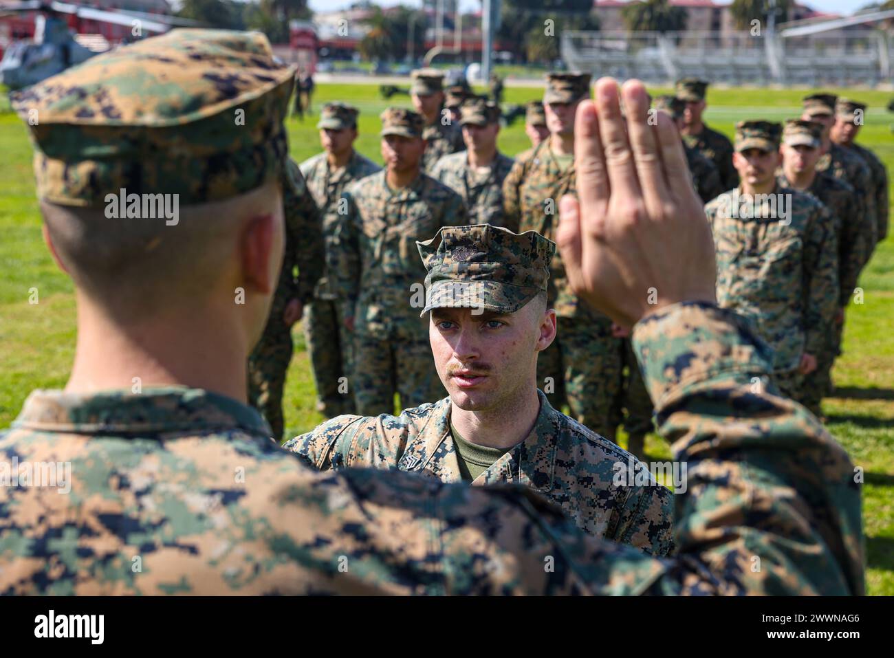 U.S. Marine Corps Sgt. Nate Bullock, a rifleman with 3rd Battalion, 5th ...