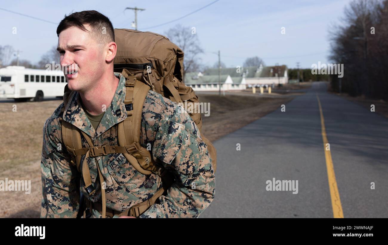 U.S. Marine Corps Capt. David Allen, an infantry officer with 3rd ...