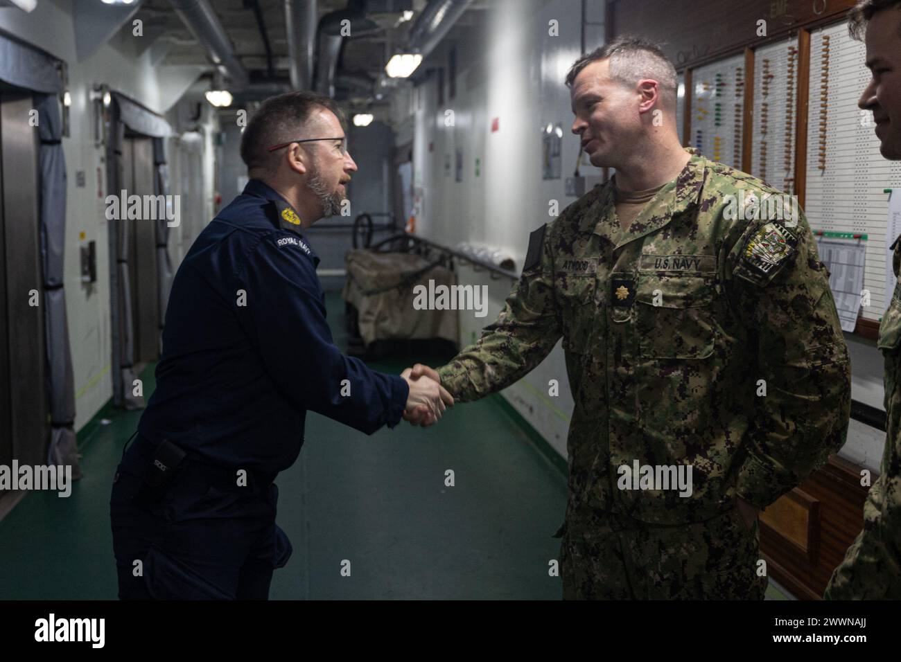 U.S. Navy Sailors with the 26th Marine Expeditionary Unit (Special ...