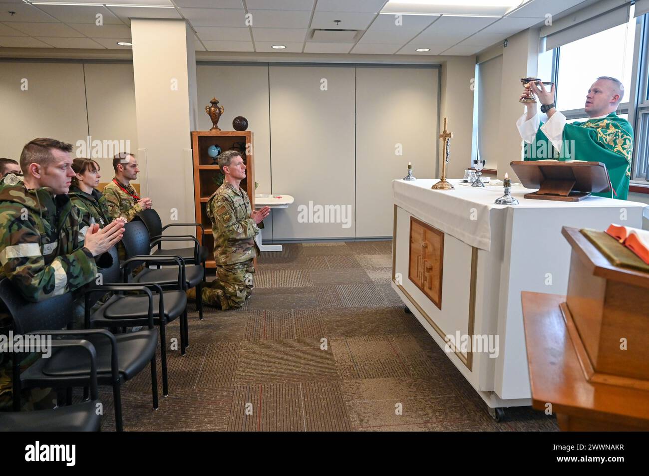 Capt. Michael Zimmer, 155th Air Refueling Wing Catholic chaplain ...