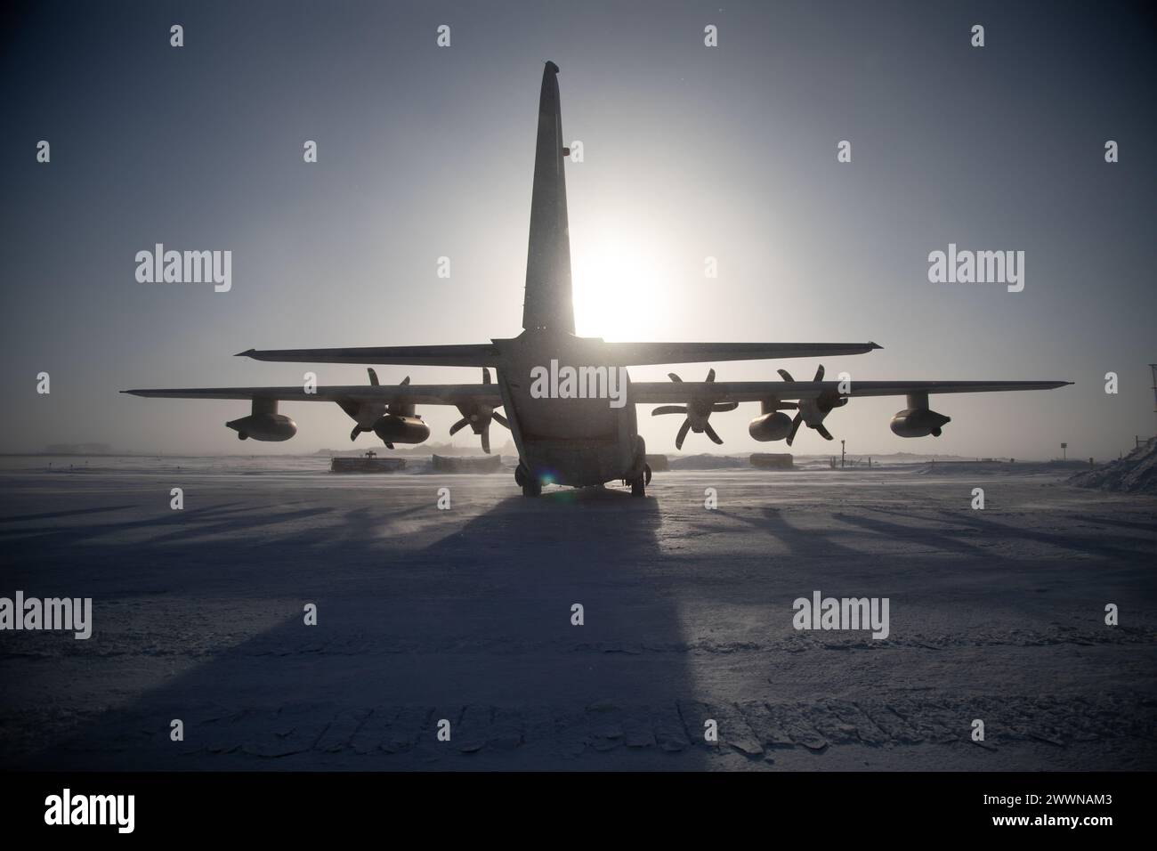 A KC-130J Hercules assigned to Marine Aerial Refueler Squadron (VMGR ...