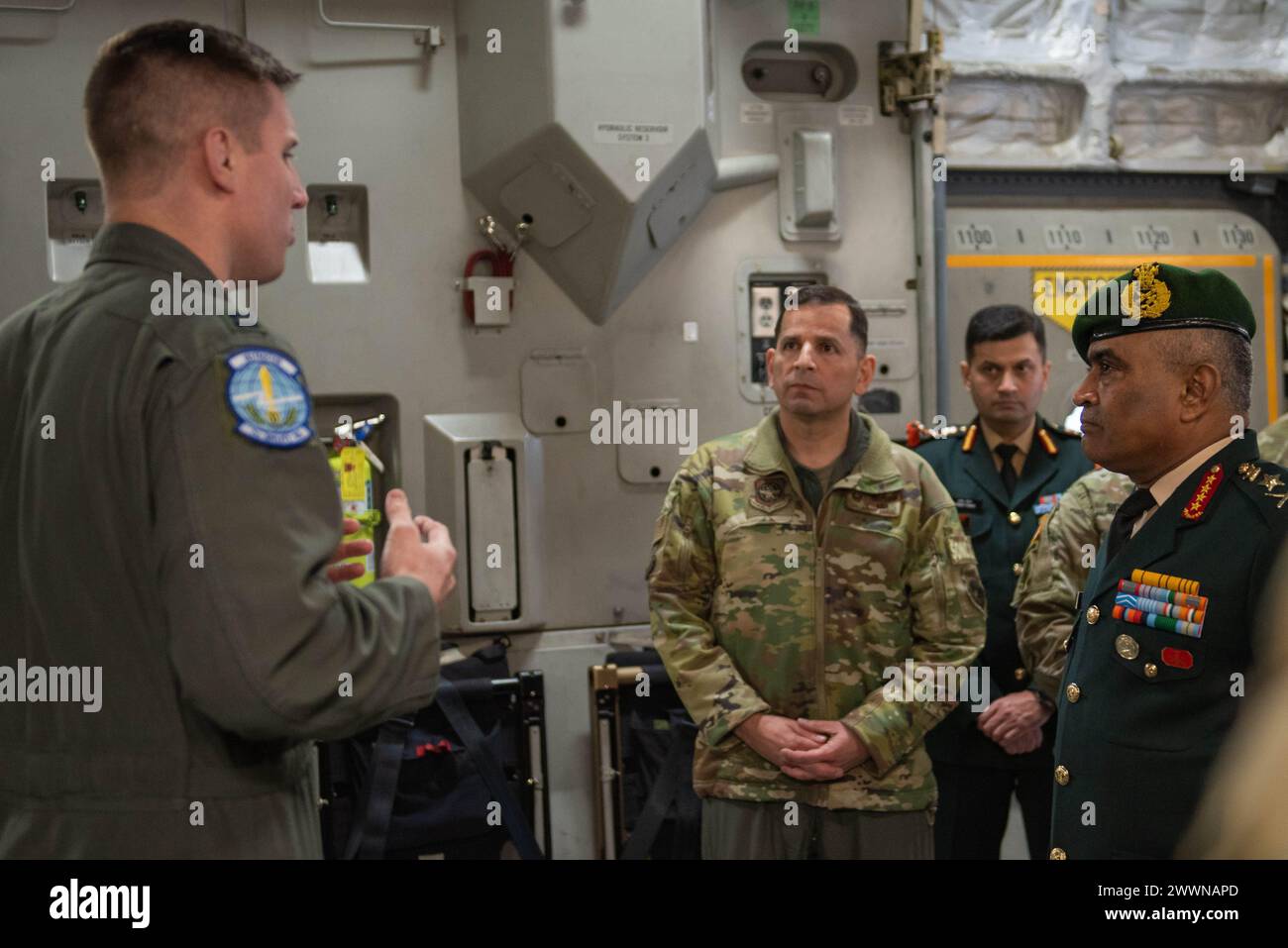 U.S. Air Force Capt. Marcus Malecek, left, a 7th Airlift Squadron pilot ...