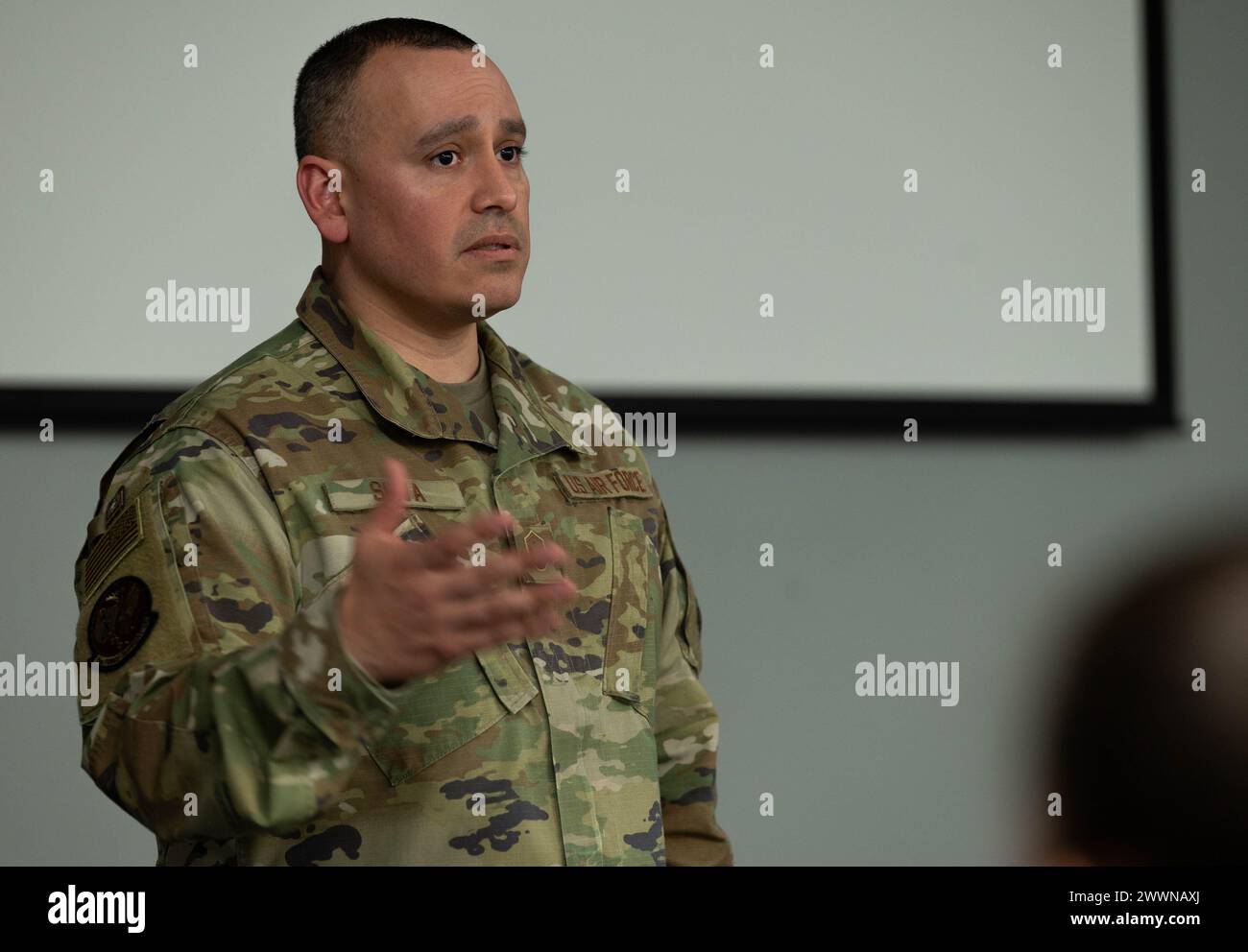 U.S. Air Force Master Sgt. John Silva, 5th Force Support Squadron first ...