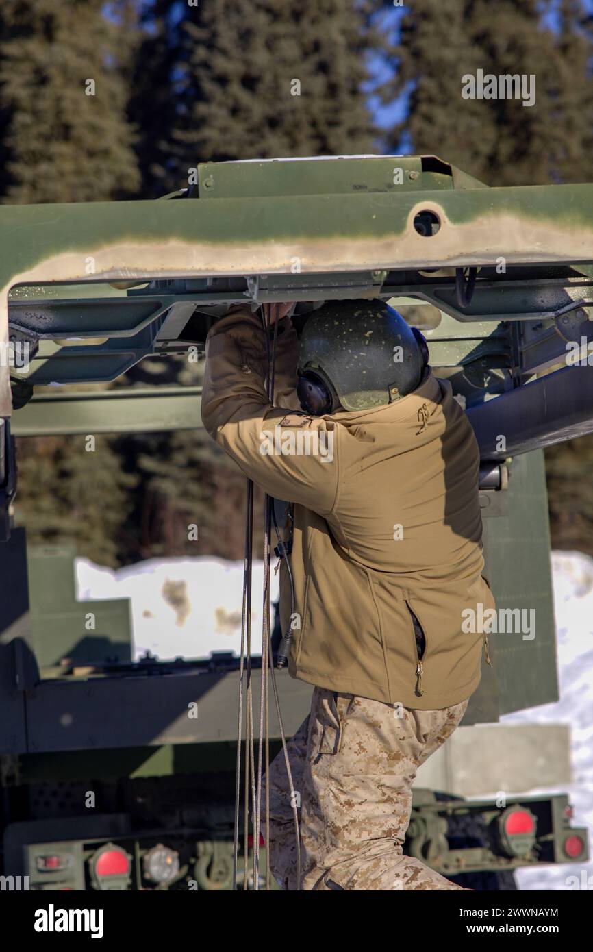 U.S. Marine Corps Cpl. Cody Cunningham, a High Mobility Artillery ...