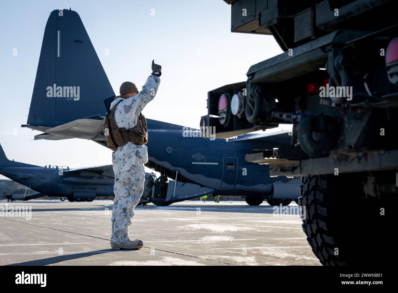 A U.S. Marine with Fox Battery, 2nd Battalion, 14th Marine Regiment ...