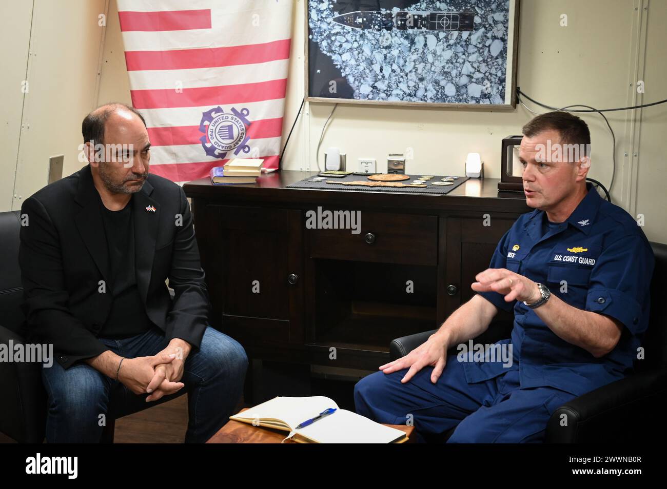 Capt. Billy Mees, commanding officer of U.S. Coast Guard Cutter ...