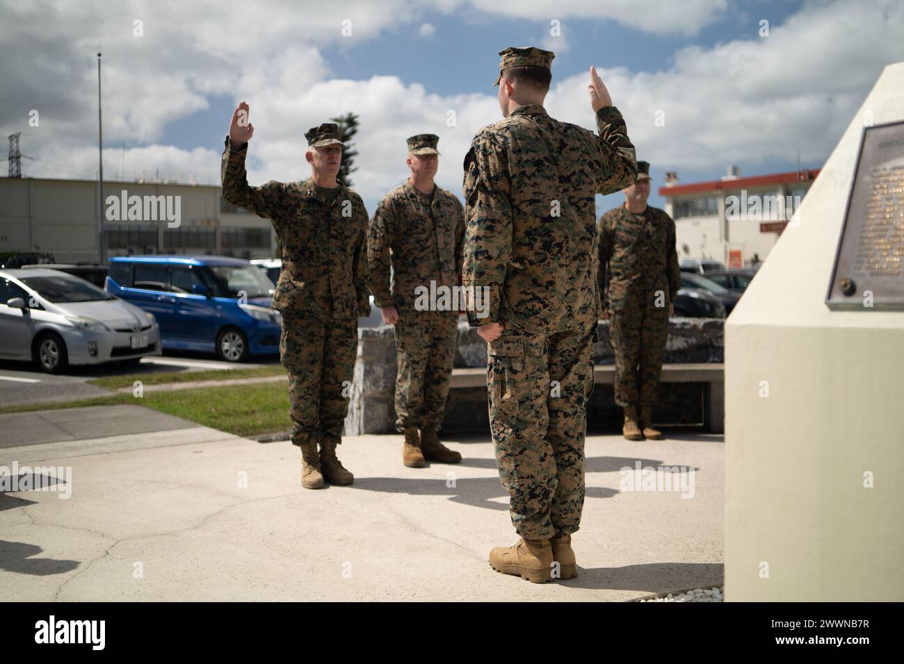 U.S. Marine Corps Maj. Gen. Christian F. Wortman reenlists Lance Cpl ...
