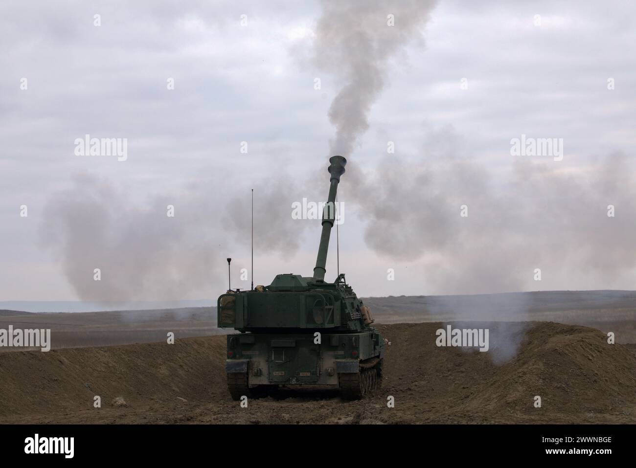 A M109A7 Paladin with the 1st Battalion, 9th Field Artillery Regiment ...