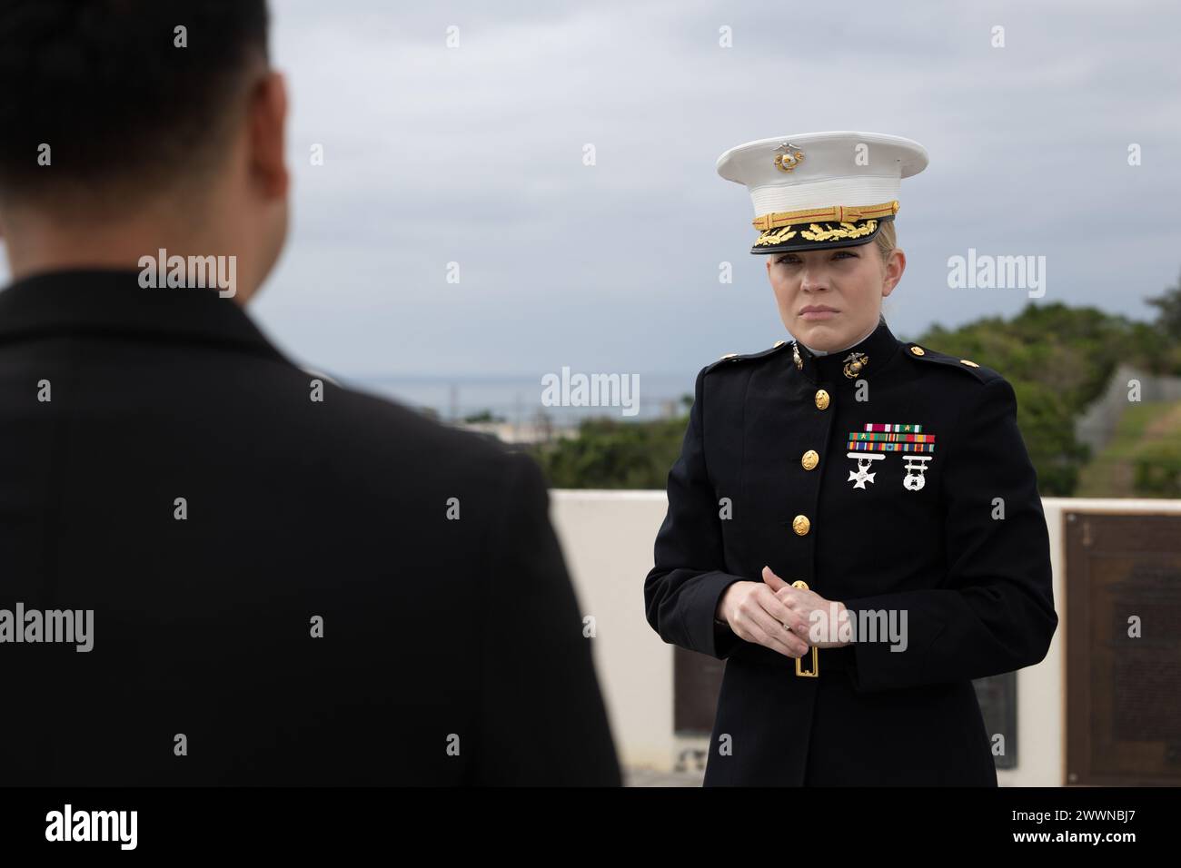 U.S. Marine Corps Maj. Shannon Gross, commanding officer of Recruiting ...