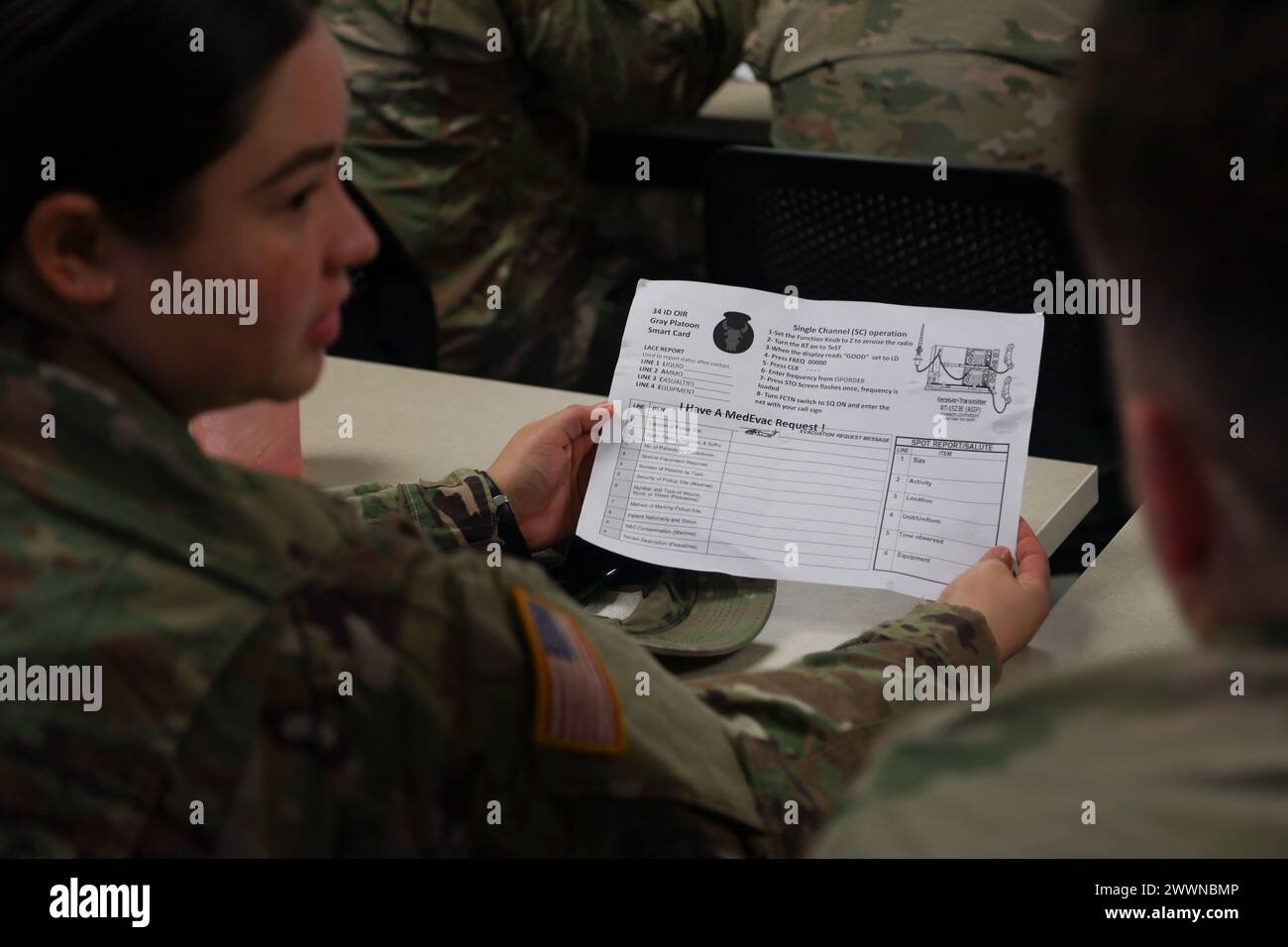 Soldiers assigned to the 34th Infantry Division "Red Bulls", of the ...