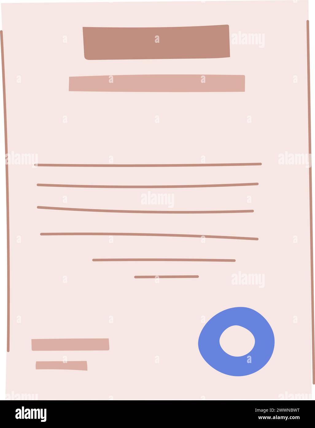 agreement business contract cartoon vector illustration Stock Vector ...