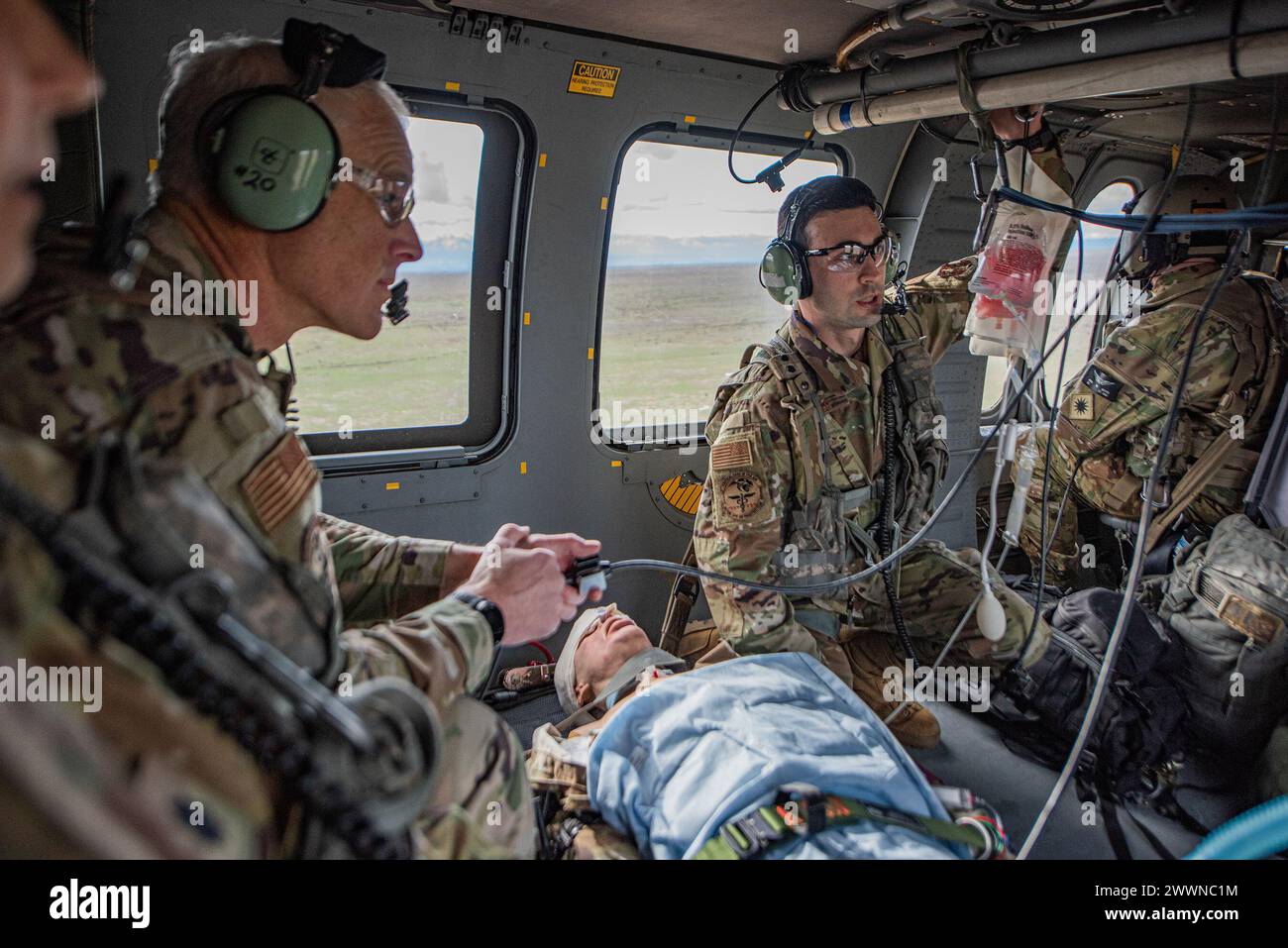U.S. Airmen from the Idaho National Guard’s 124th Medical Group ...