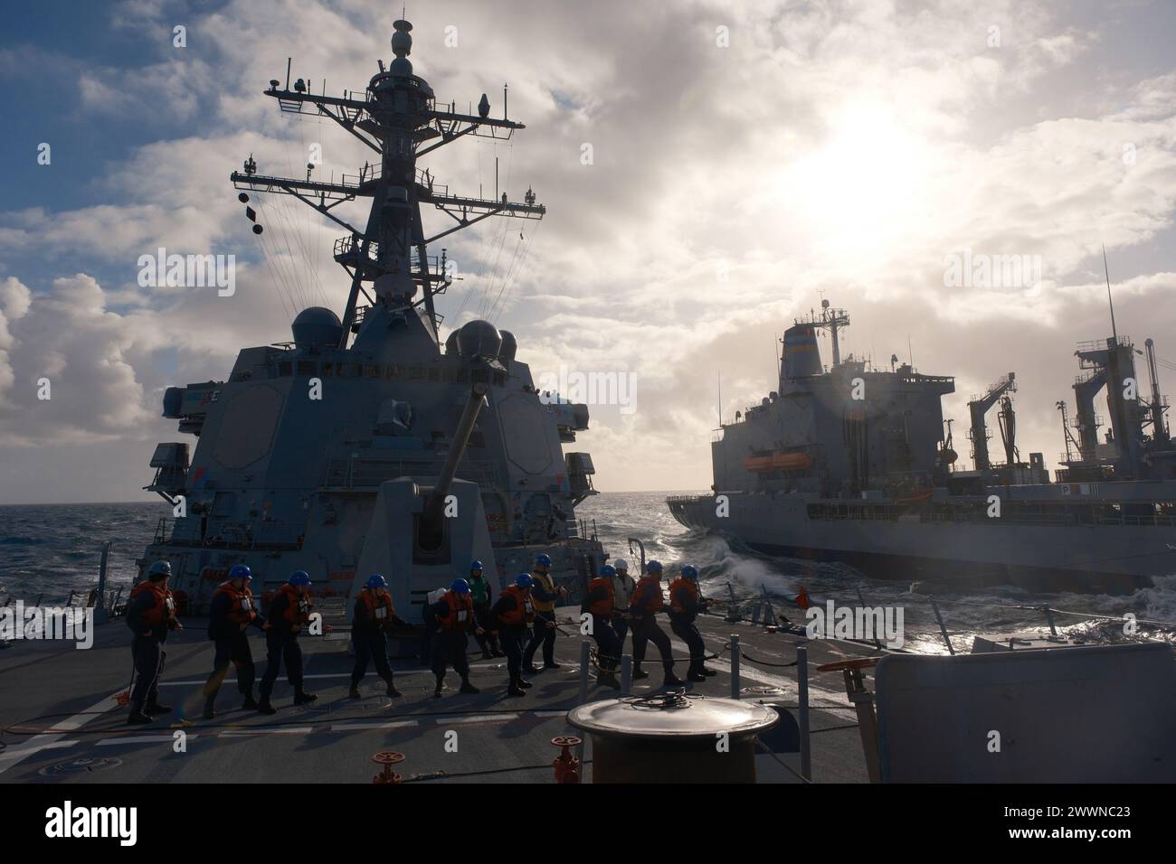 The Arleigh Burke-class guided missle destroyer USS Spruance (DDG 111 ...