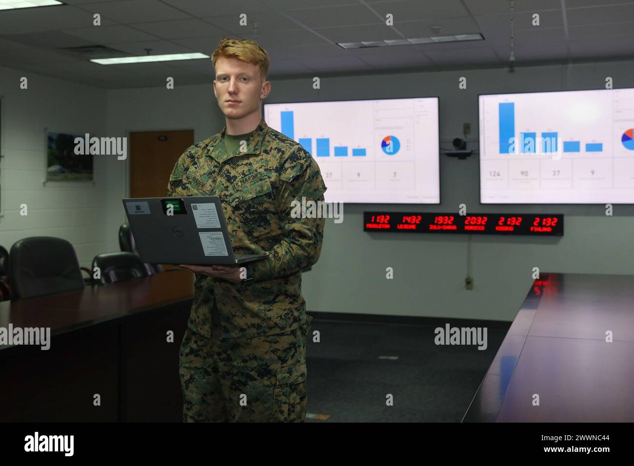 U.S. Marine Corps Lance Cpl. Alexzander Harden, a legal services ...
