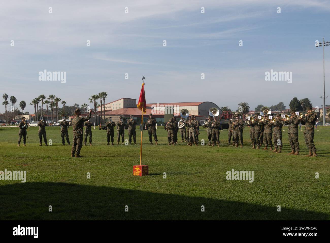 U.S. Marine Corps Capt. Eric K. Kyne, a principal conductor with the ...