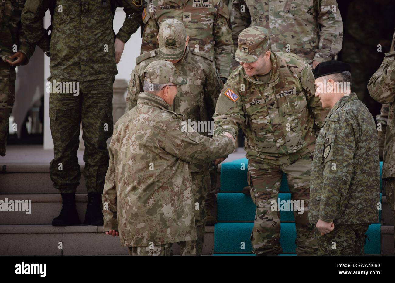 U.S. Army Col. Patrick Fairfax, 56th Artillery Command deputy fire ...
