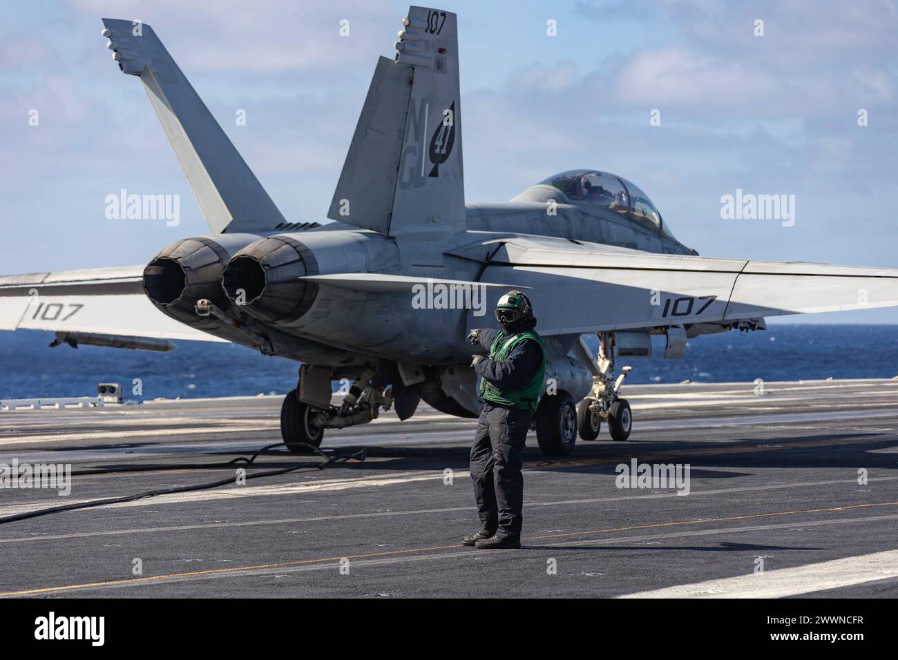 240208-N-LM220-1141 PACIFIC OCEAN (Feb. 8, 2024) An F/A-18F Super ...