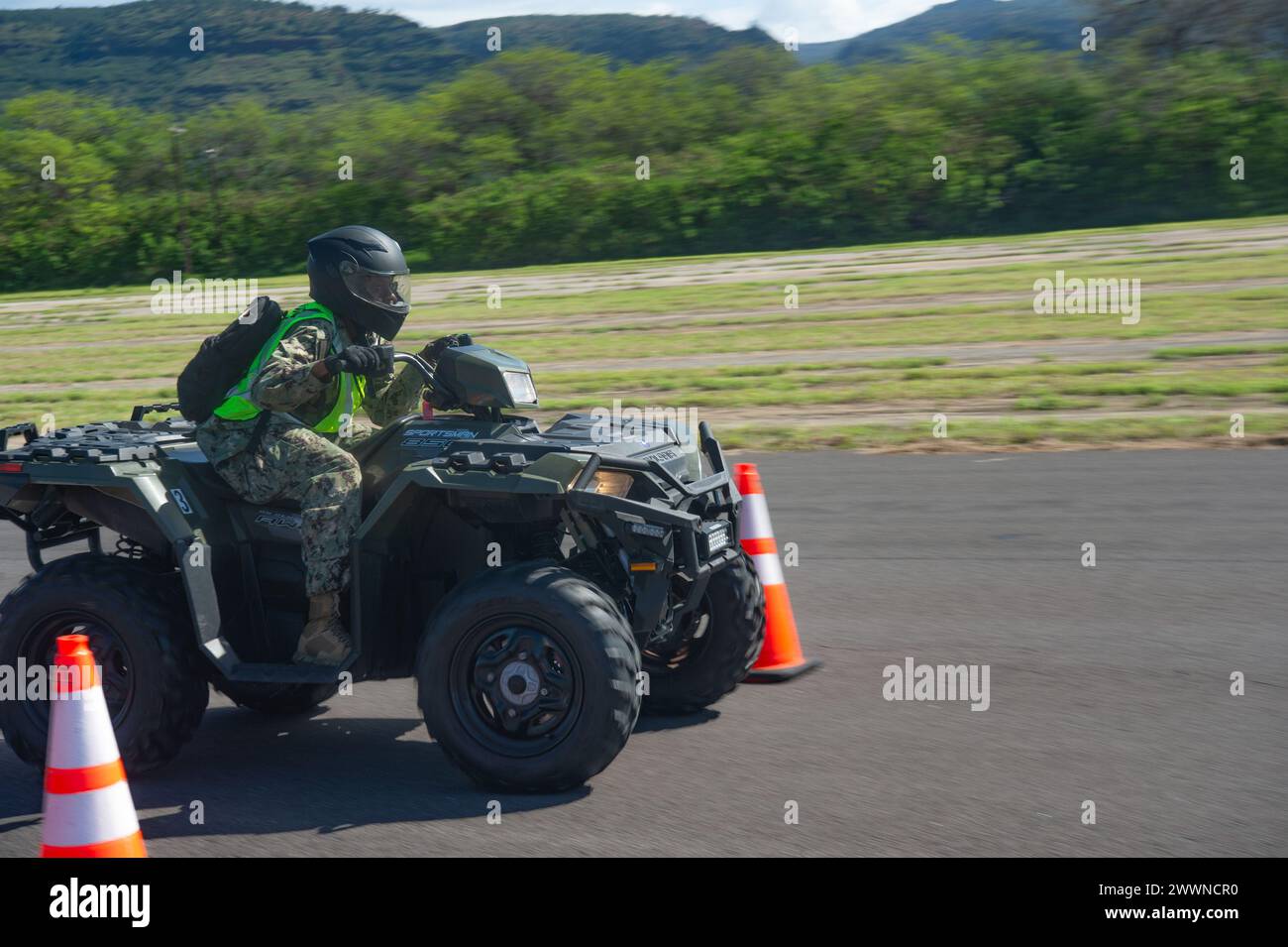 KEKAHA, Hawai‘i (Feb. 2, 2024) Master-at-arms Seaman Apprentice Shaun ...