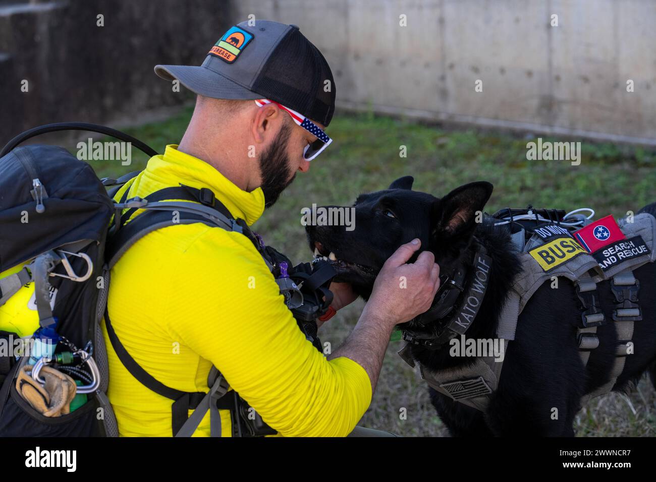 Kato, a multipurpose K9 search and rescue dog who supports and assists ...