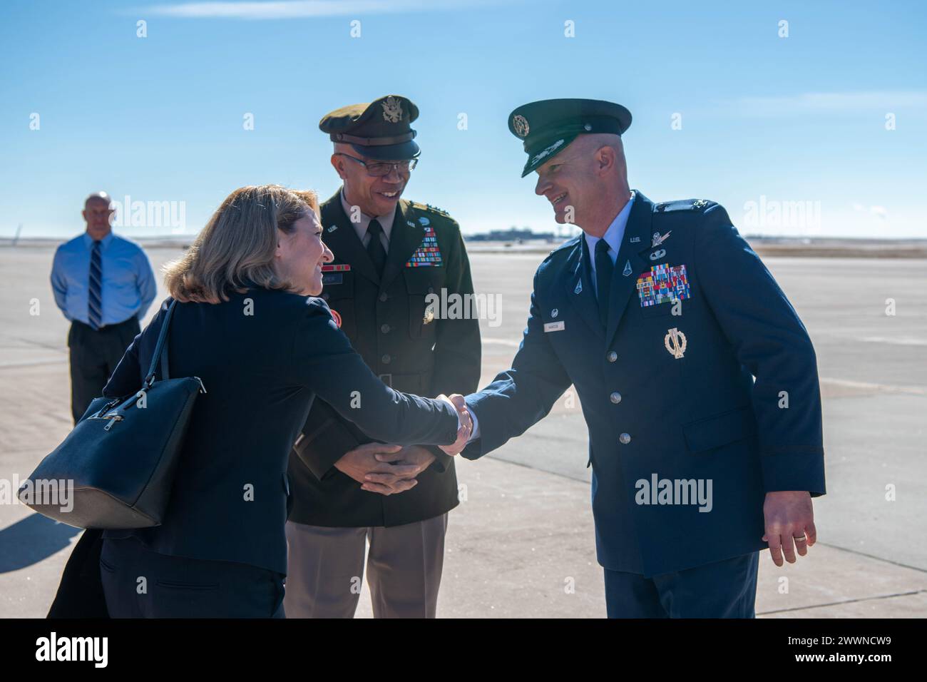Deputy Secretary of Defense Kathleen H. Hicks greets U.S. Northern ...