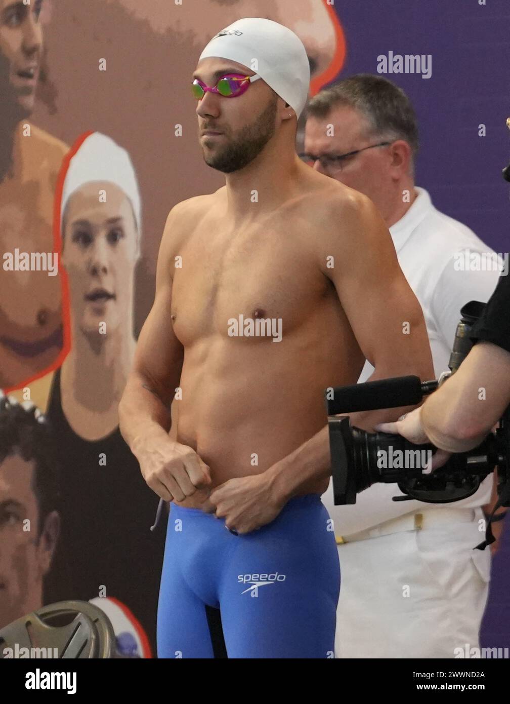 TOMAC Mewen of France Finale 200 M Backstroke Men during the Giant Open ...