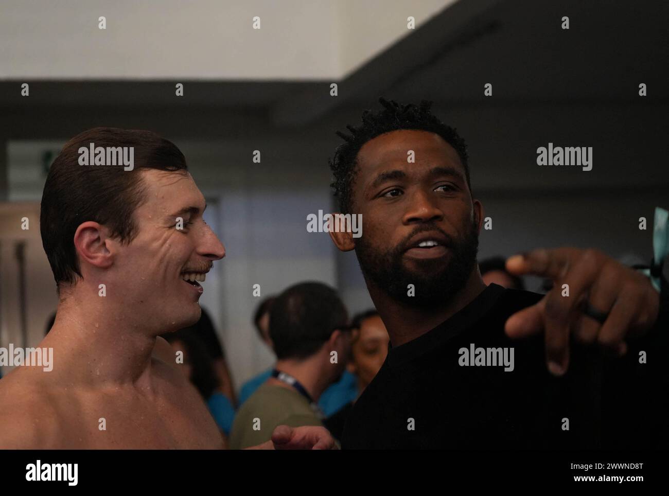 GROUSSET Maxime and SIYA KOLISI during the Giant Open 2024, Swimming ...