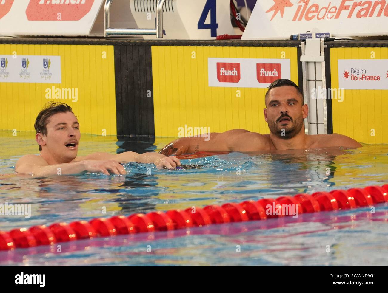 GROUSSET Maxime OF France and MANAUDOU Florent of France final 100 M ...