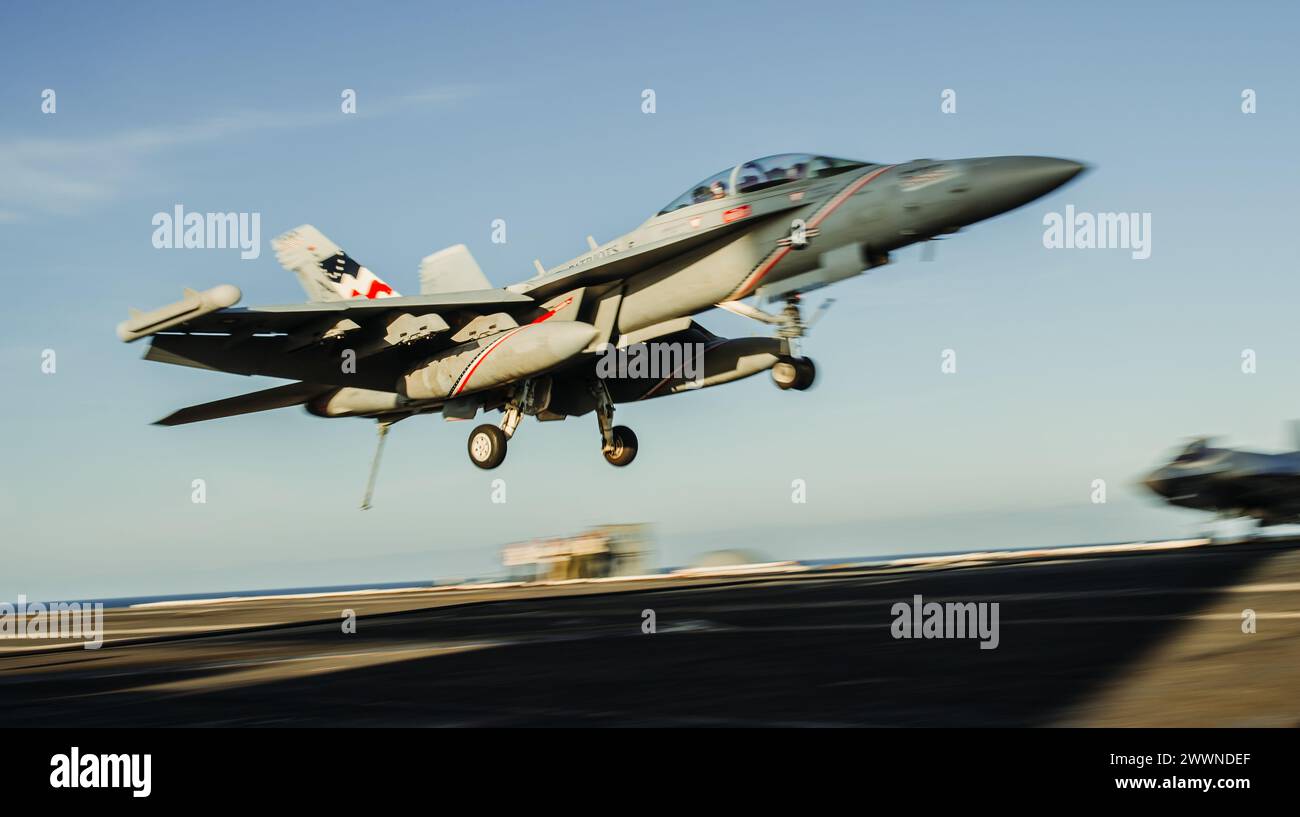 An E/A-18G Growler attached to Electronic Attack Squadron (VAQ) 140 ...