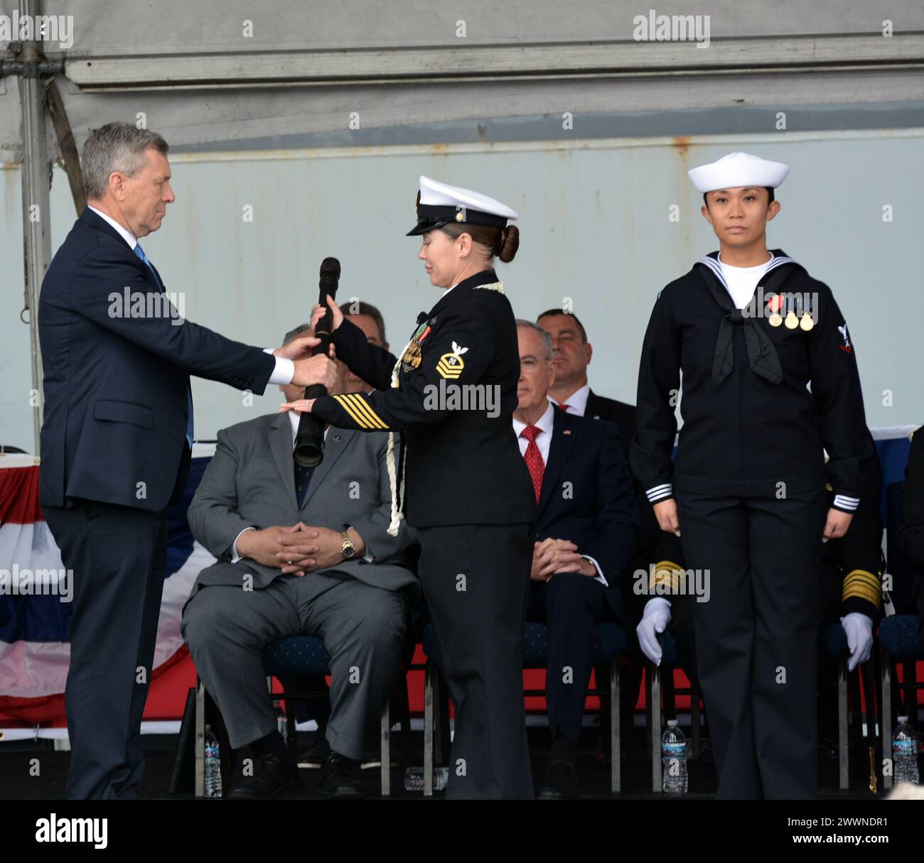 The long glass is passed to the Chief Petty Officer of the Watch ...