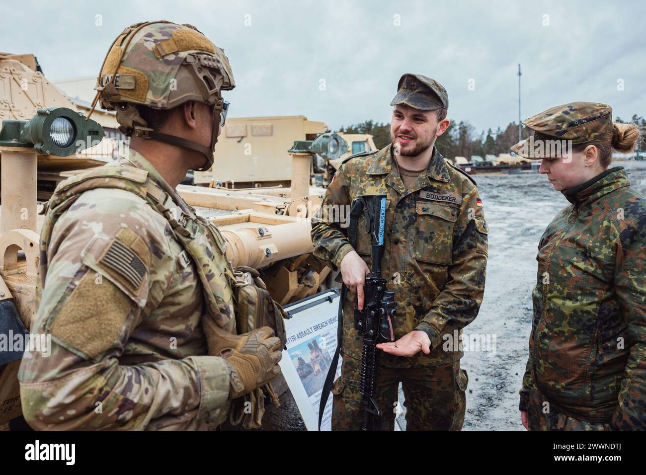 German soldiers assigned to Unteroffizierschule des Heeres toured the ...