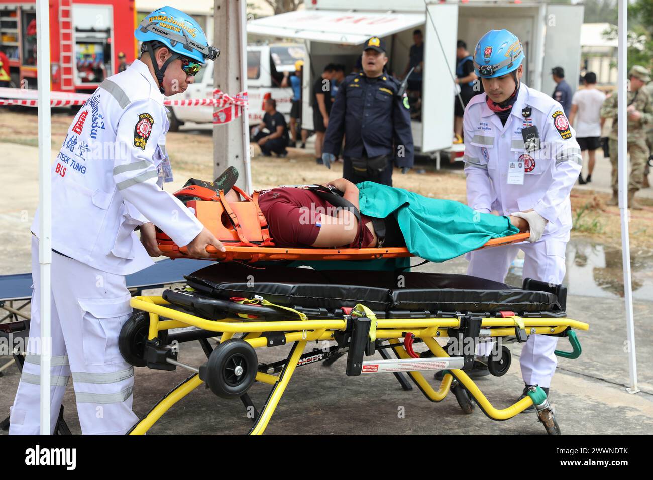 A medical team with the Poh Teck Tung Foundation conducts medical ...