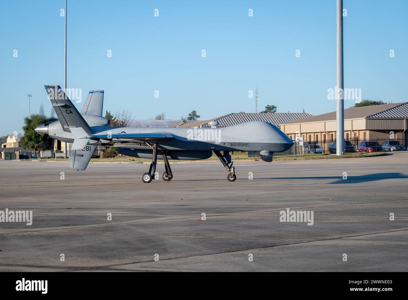 A U.S. Air Force MQ-9 Reaper assigned to March Air Reserve Base, Calif ...