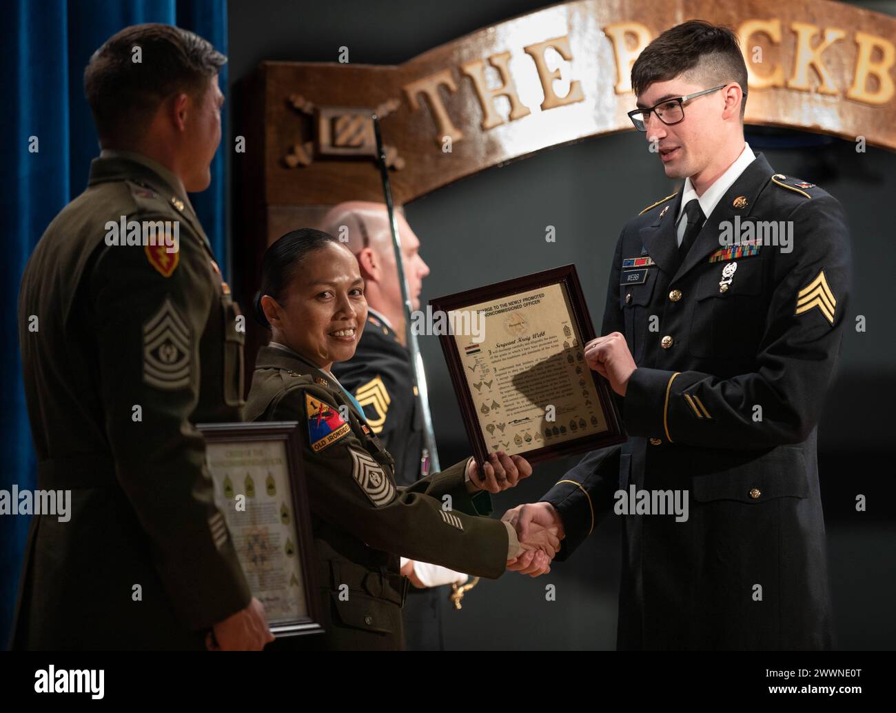U.S. Army Sgt. Krieg Webb, assigned to the 103rd Intelligence and ...