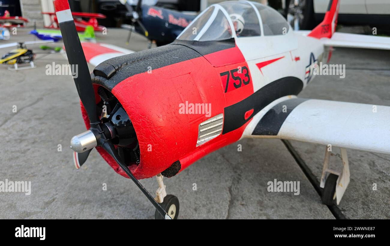 Charlie Lilli’s T-28 Trojan model and aerobatic favorite from his ...